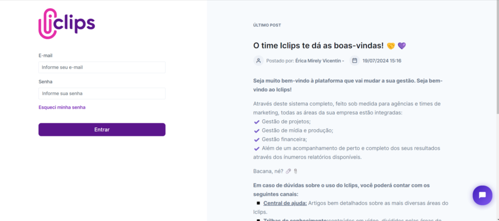O que é como utilizar o recurso "blog" em iClips? - iClips - Central de ...