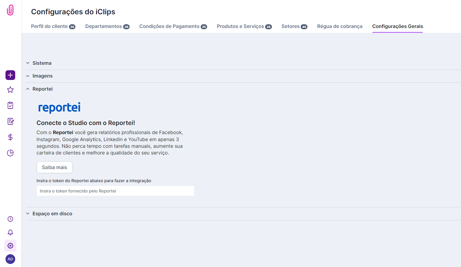 Como integrar o iClips ao Reportei? - iClips - Central de Ajuda
